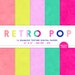 Retro Pop Color, 80s 90s Digital Paper Pack, Art Textures, Seamless ...