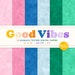 Good Vibes Fun 60s Color Digital Paper Pack Groovy Art - Etsy