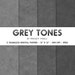 Grey Tones Digital Paper Pack, Grey Textures, Gradient Paper, Seamless ...