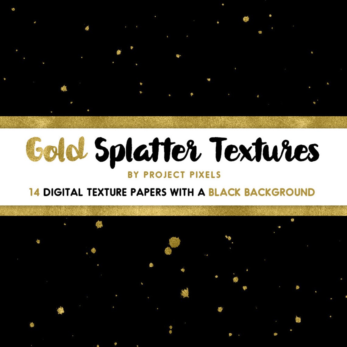 Gold Splatter Textures Gold Grunge Paper Ink Digital Paper - Etsy