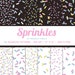 Seamless Sprinkles Patterns, Digital Sprinkle Paper, Donut, Cupcake ...