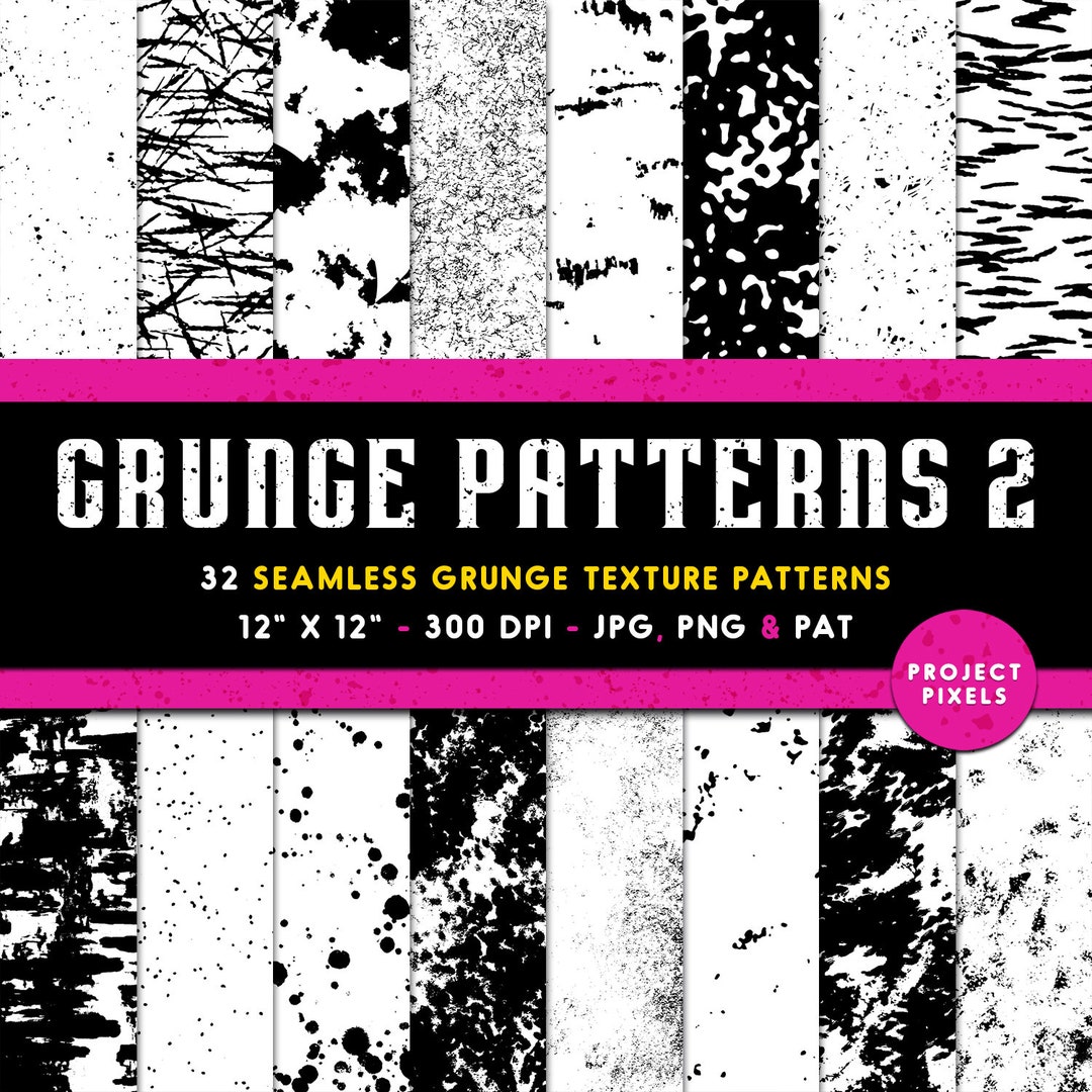 Seamless Grunge Patterns 2, Grunge Textures, Grunge Clip Art, Texture ...