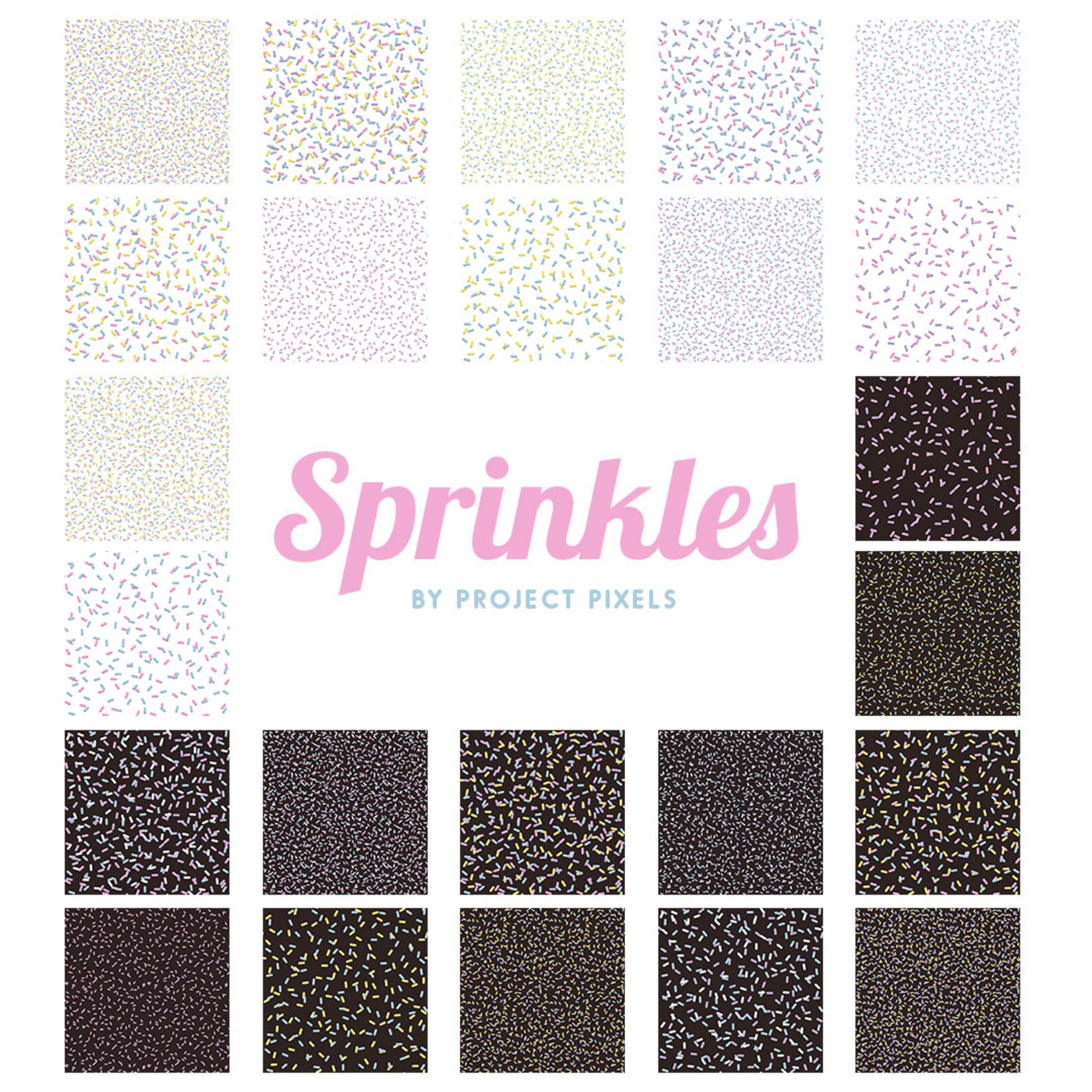 Seamless Sprinkles Patterns Digital Sprinkle Paper Donut - Etsy