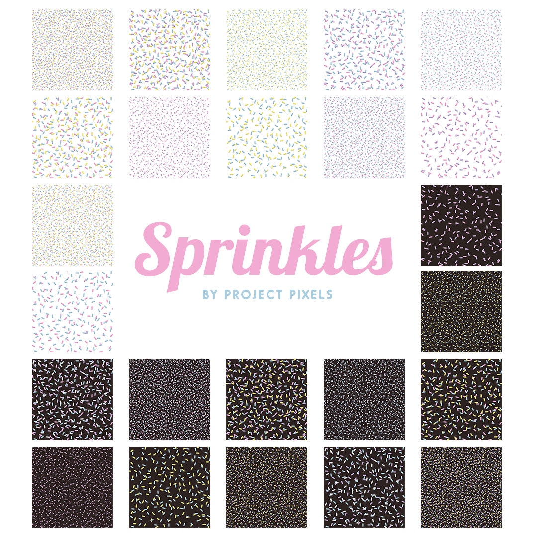 Seamless Sprinkles Patterns Digital Sprinkle Paper Donut - Etsy