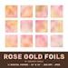 Rose Gold Foils Digital Paper Gold Metallic Texture Rose - Etsy