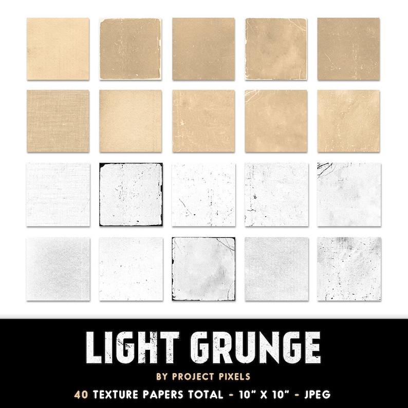 Light Grunge Textures Digital Paper Pack Photo Overlays | Etsy
