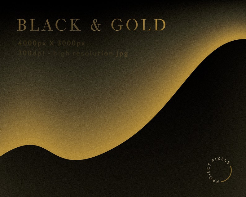 Black and Gold Gradients, Abstract Gradient Backgrounds, Gradient Grain ...