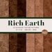 Rich Earth Digital Paper Pack, Dark Nature Textures, Seamless Textures ...