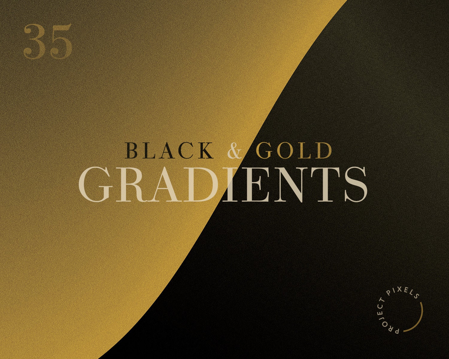 Black and Gold Gradients, Abstract Gradient Backgrounds, Gradient Grain ...