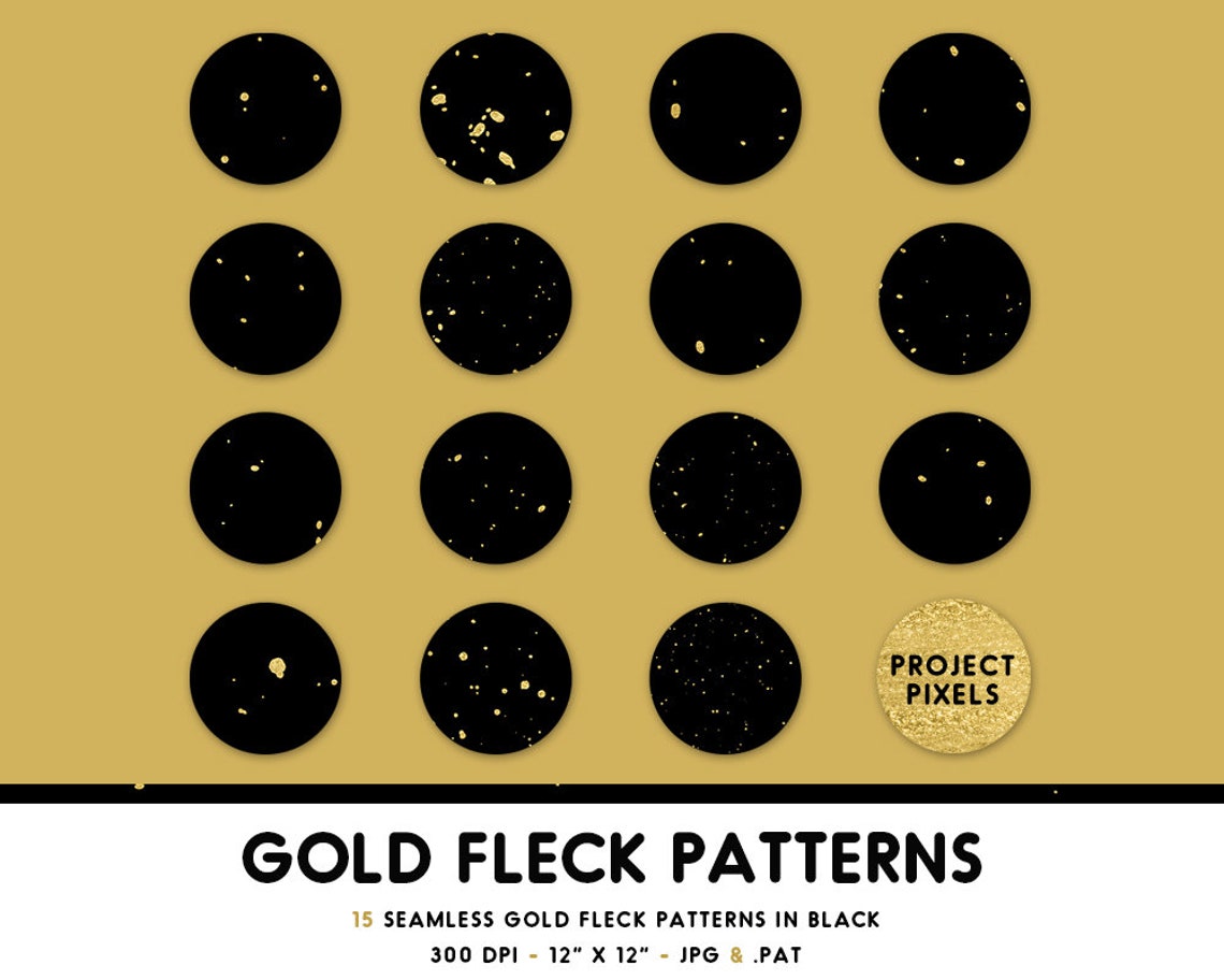 Gold Fleck Patterns Digital Paper Pack Seamless Patterns - Etsy