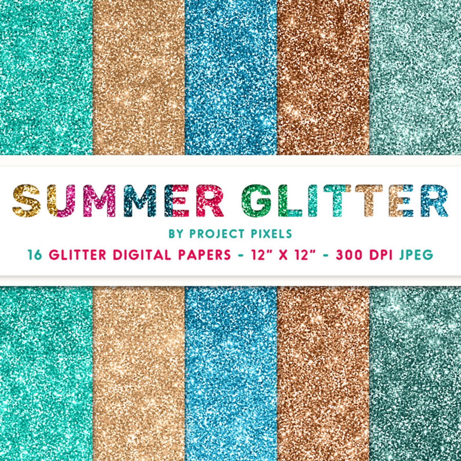 Summer Glitter Digital Paper Glitter Backgrounds Glitter Art - Etsy
