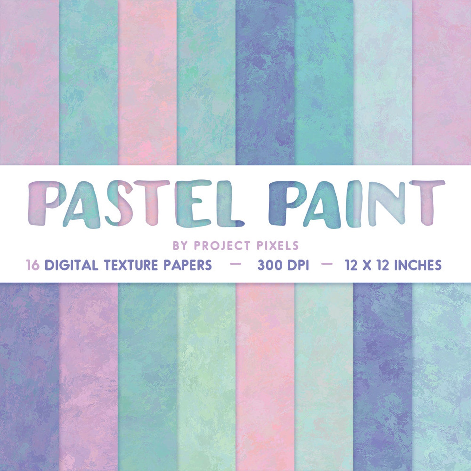 Pastel Paint Textures, Digital Paper, Pastel Textures, Pastel Paint ...