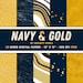 Navy & Gold Mixed Digital Paper Pack, Mixed Media Paper, Abstract Art ...