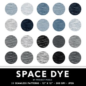 Space Dye Digital Paper, Athletic Heather Grey Blue Jersey, Fabric ...