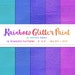 Rainbow Glitter Paint, Digital Paper, Seamless Patterns, Paint Textures ...