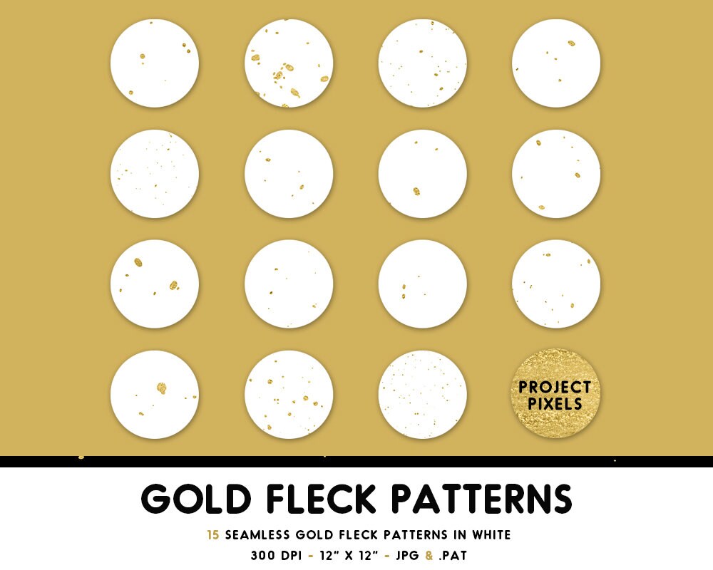 Gold Fleck Patterns Digital Paper Pack Seamless Patterns - Etsy