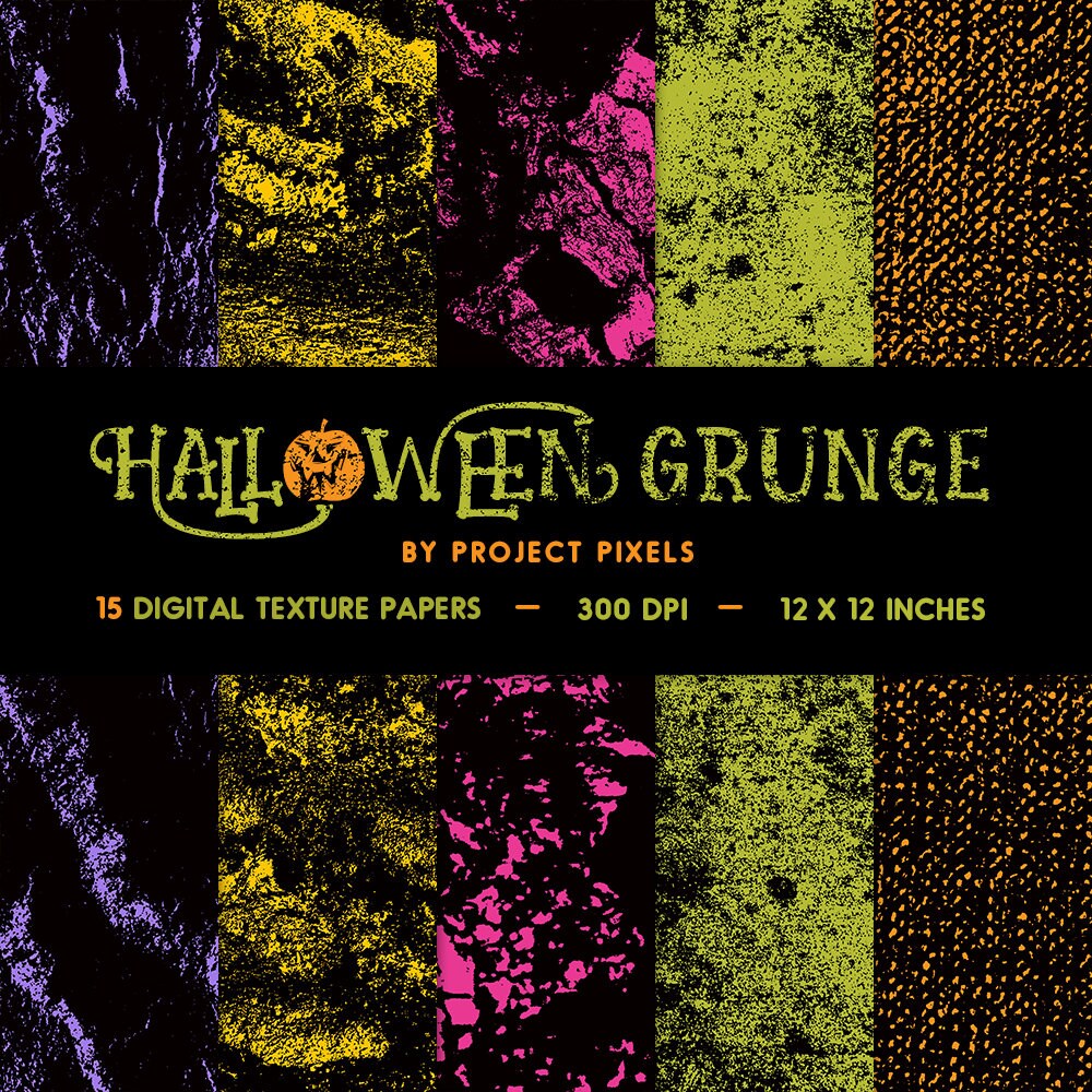 Halloween Grunge Textures Digital Paper Gritty Texture - Etsy