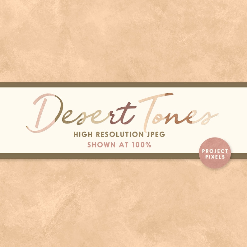 Desert Tones, Digital Paper Pack, Soft Boho Seamless Textures, Natural ...