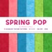 Spring Pop Color, Rainbow Paper Pack, Digital Art Textures, Seamless ...