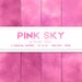 Pink Sky Digital Paper, Soft Paint Texture, Pastel Sky Background, Pink ...