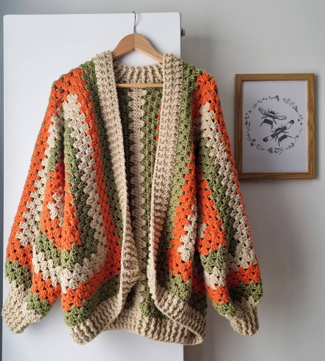 Crochet Granny Hexagon Cardigan Pattern Etsy Crochet Granny Hexagon Cardigan Pattern Etsy