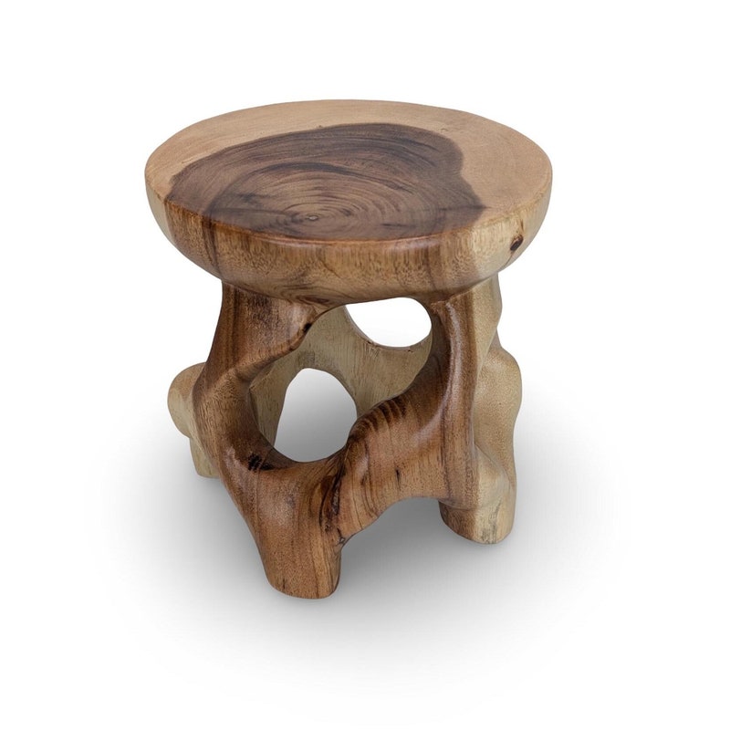 Carved Wood Stool - Etsy