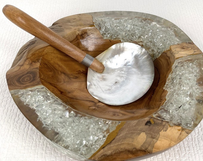 MOTHER of PEARL SPOON Jumbo Shell Spoon Seashell Serving - Etsy