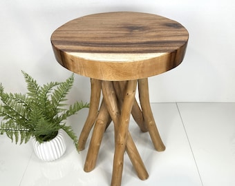 TEAKWOOD ROOT STOOL, Balinese Teak Wood Stool, Bali Teak Root Stool ...