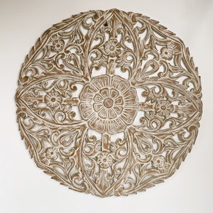 HAND CRAFTED MANDALA, Sacred Geometry Art, Carved Mandala, Wooden ...