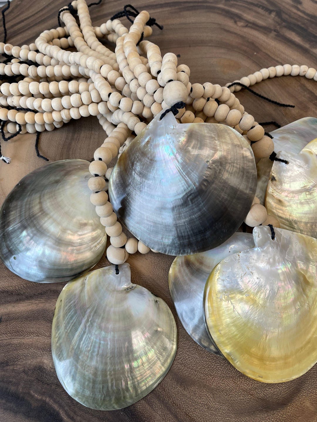 NATURAL SHELL NECKLACE, Abalone Shell Necklace, Mother of Pearl ...