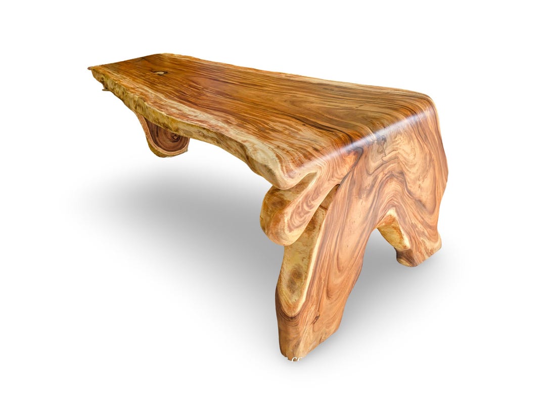 Live Edge Waterfall Table, Live Edge Table, Wood Waterfall Table ...