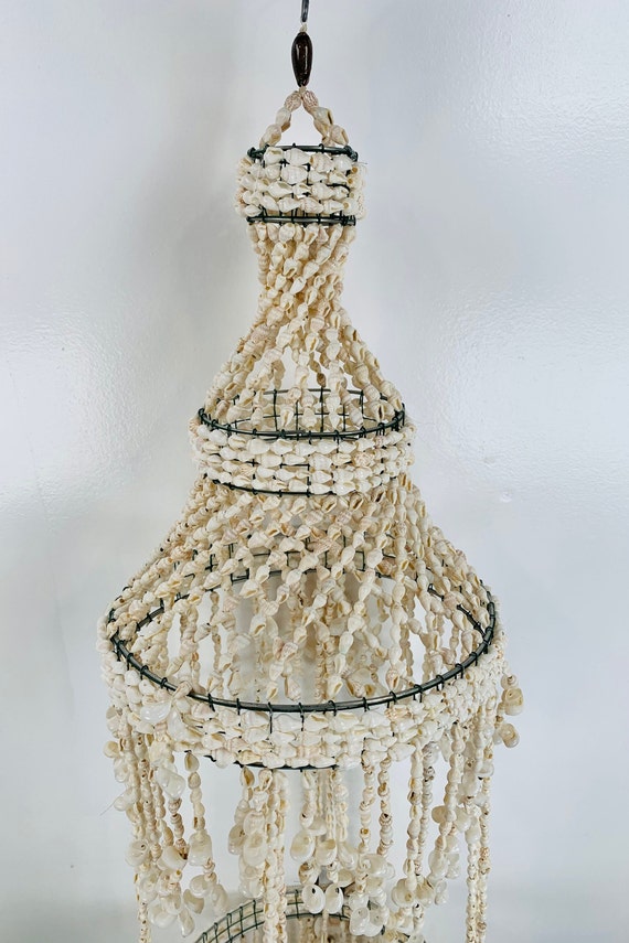BOHO SHELL HANGING Shell Light Fixture Shell Light Pendant | Etsy