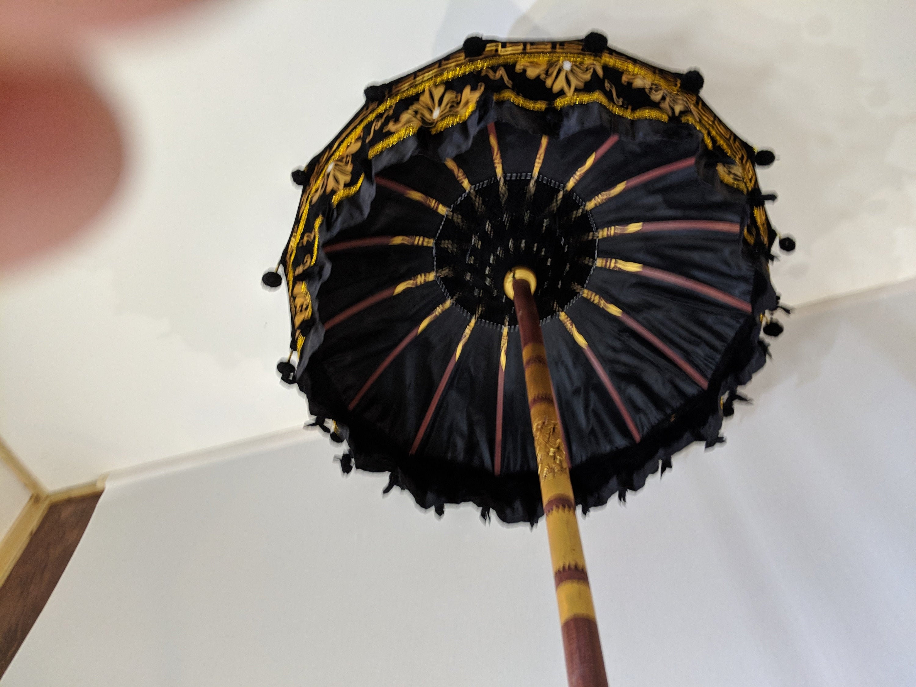 BLACK BALINESE UMBRELLA Bali Umbrella Wedding Umbrella - Etsy