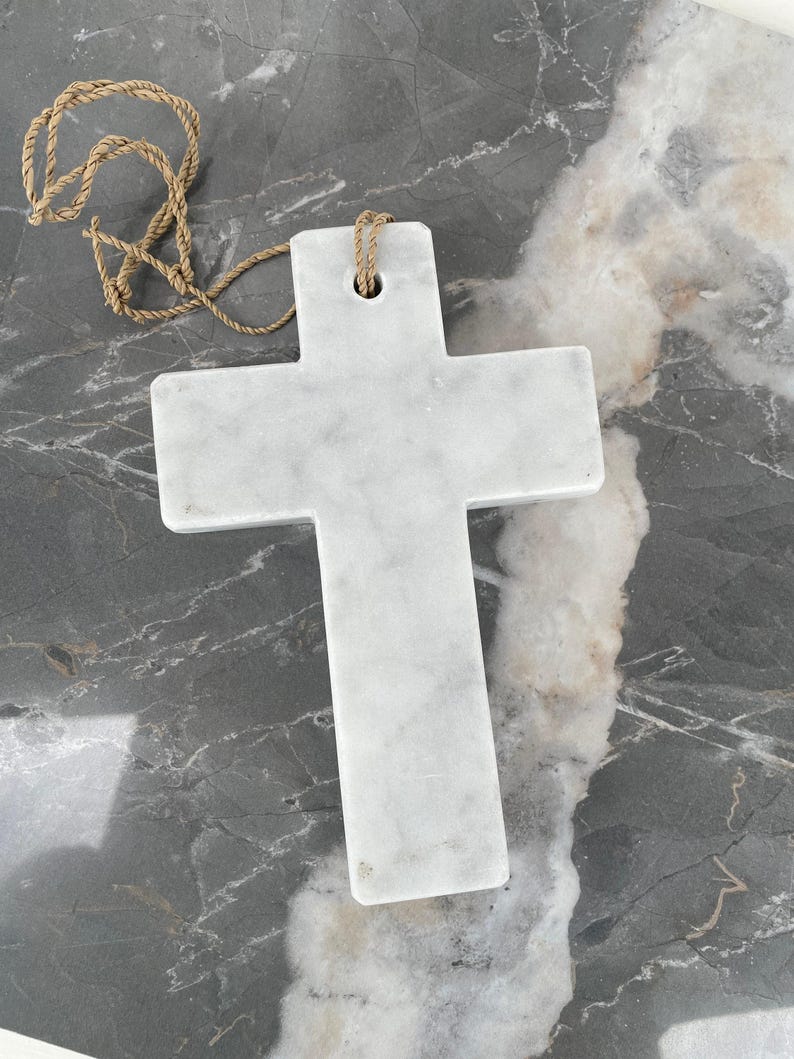 HANGING MARBLE CROSS, Ornamental Cross, Modern Wall Cross, Home Decor ...