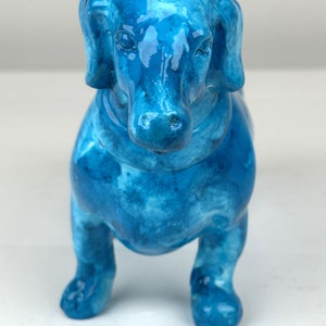 DACHSHUND RESIN DOG, Miniature Dachshund, Resin Dachshund, Standing ...