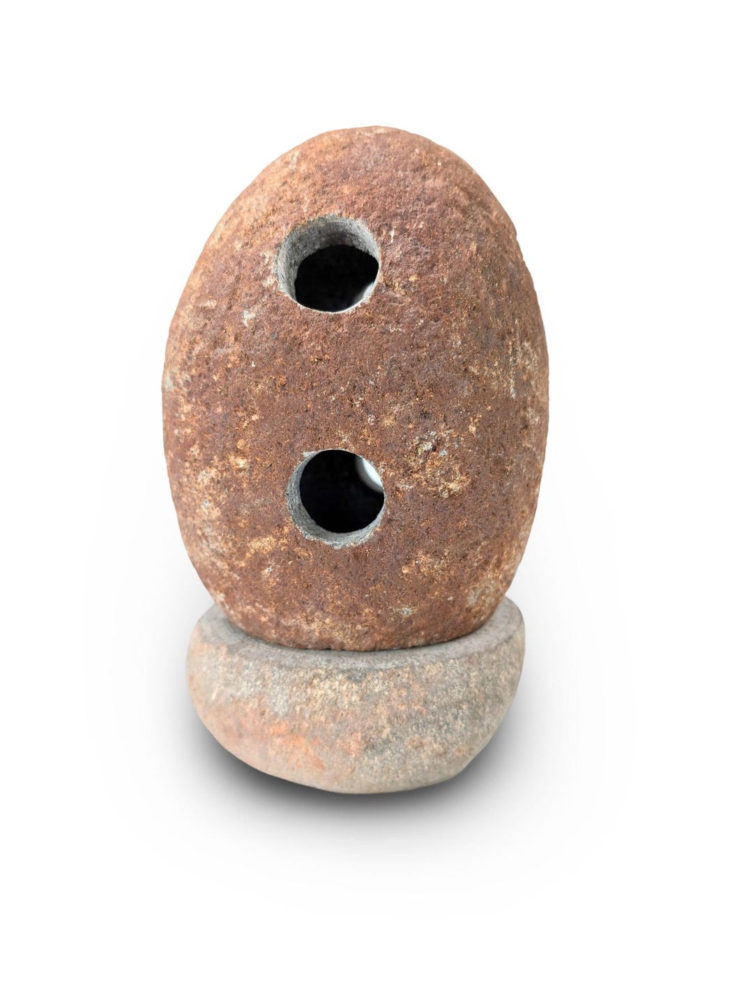 RUSTIC RIVER STONE Lantern, Riverstone Garden Light, Outdoor Lighting, Zen Garden Decor, Natural ...