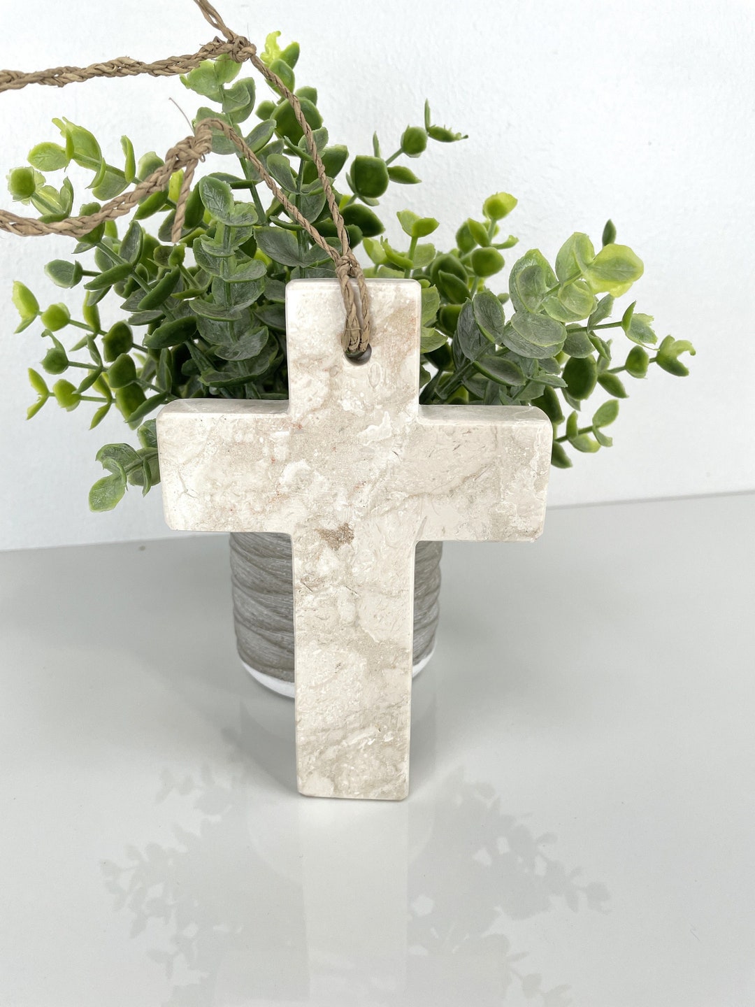 NATURAL STONE CROSS, Granite Crucifix, Hanging Granite Cross, Modern ...