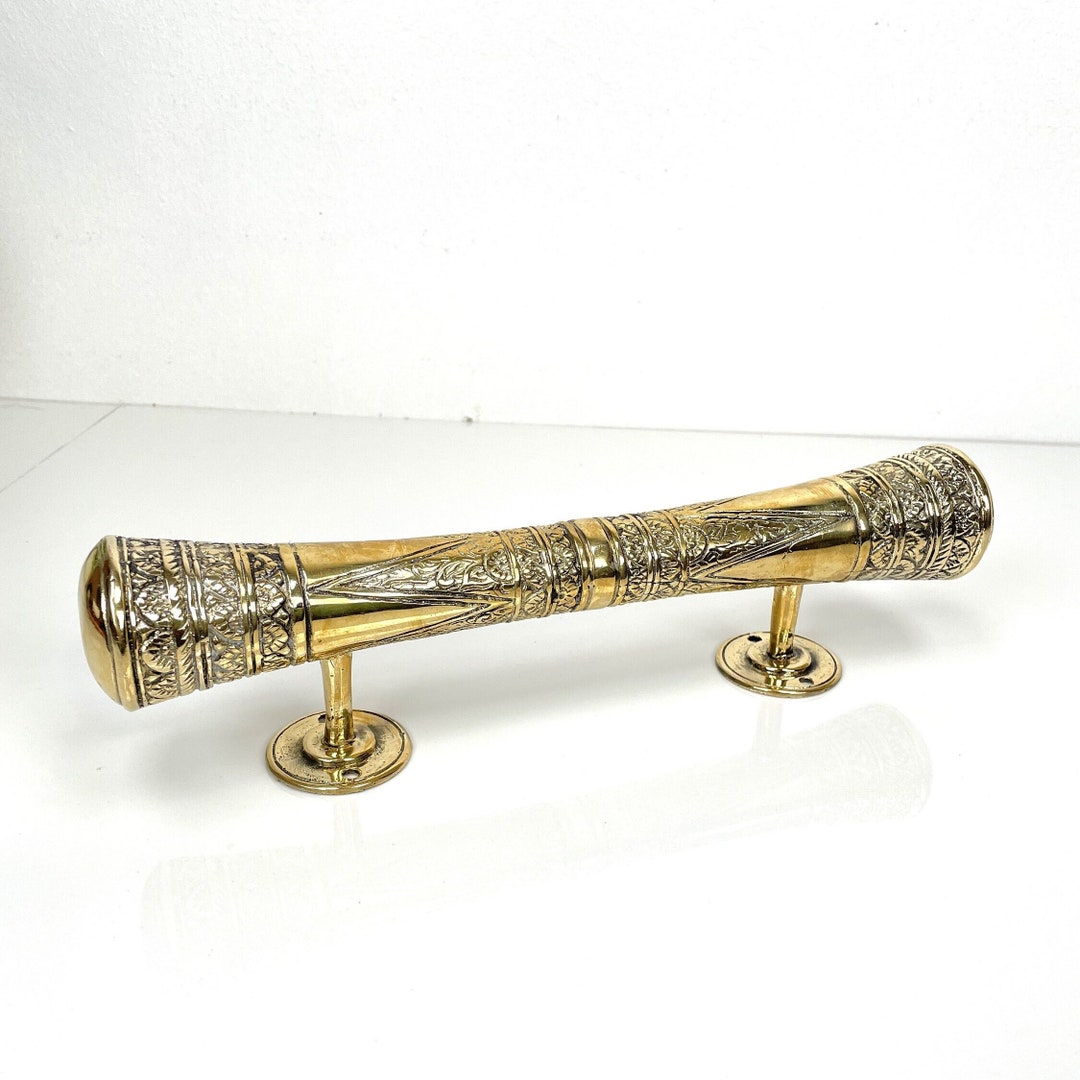 BRONZE DOOR PULL, Golden Door Handle, Brass Door Pull, Unique Door Pull ...