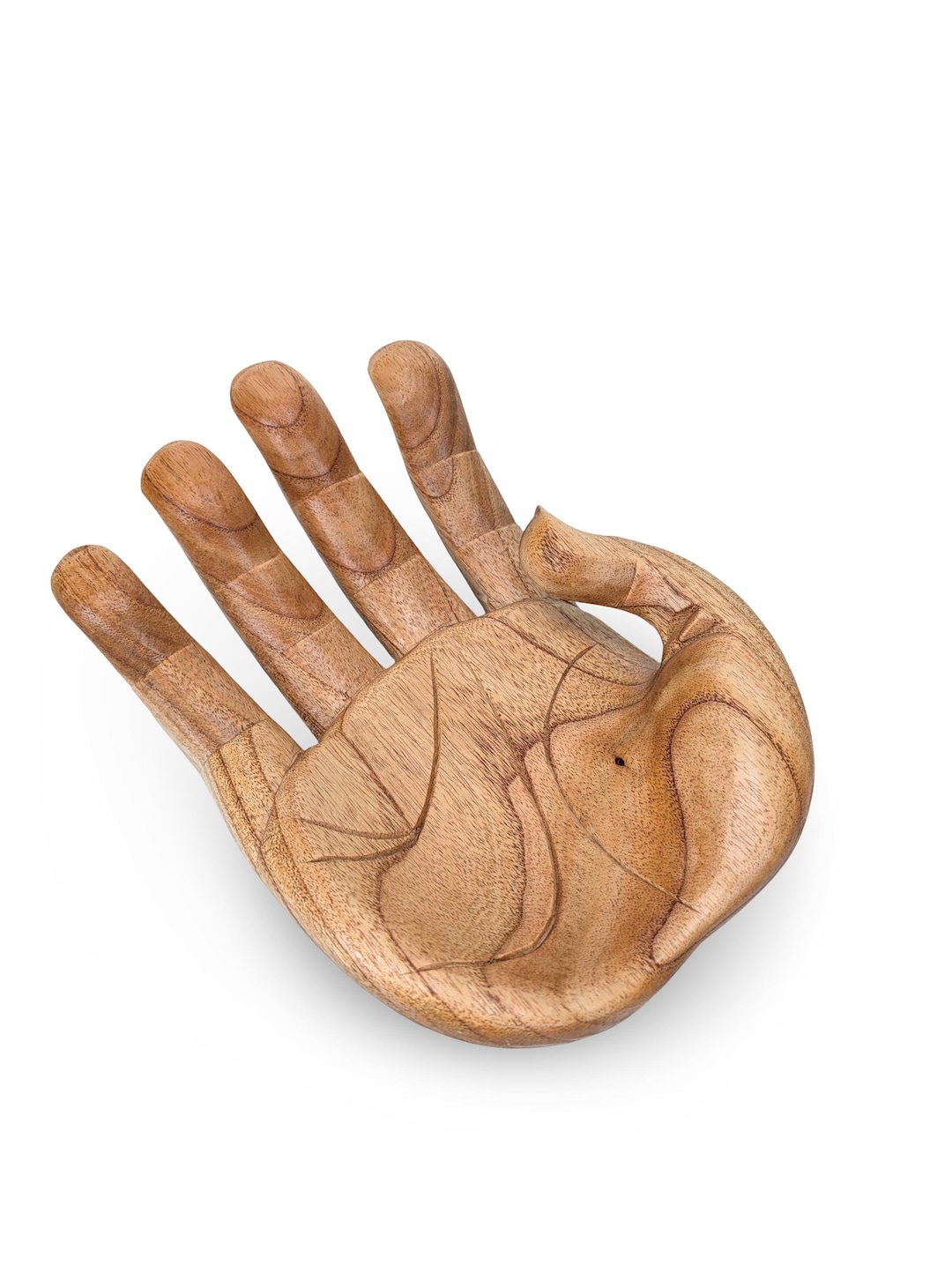 GIANT HAND BOWL, Carved Hand Fruit Bowl, Wooden Hand Bowl, Carved Hand ...