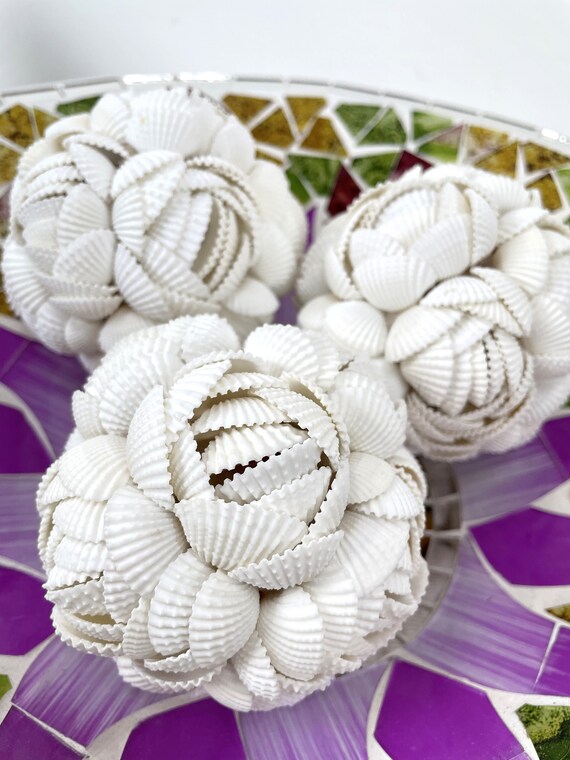 SEASHELL DECORATIVE BALL Coastal Shell Sphere Seashell Ball - Etsy