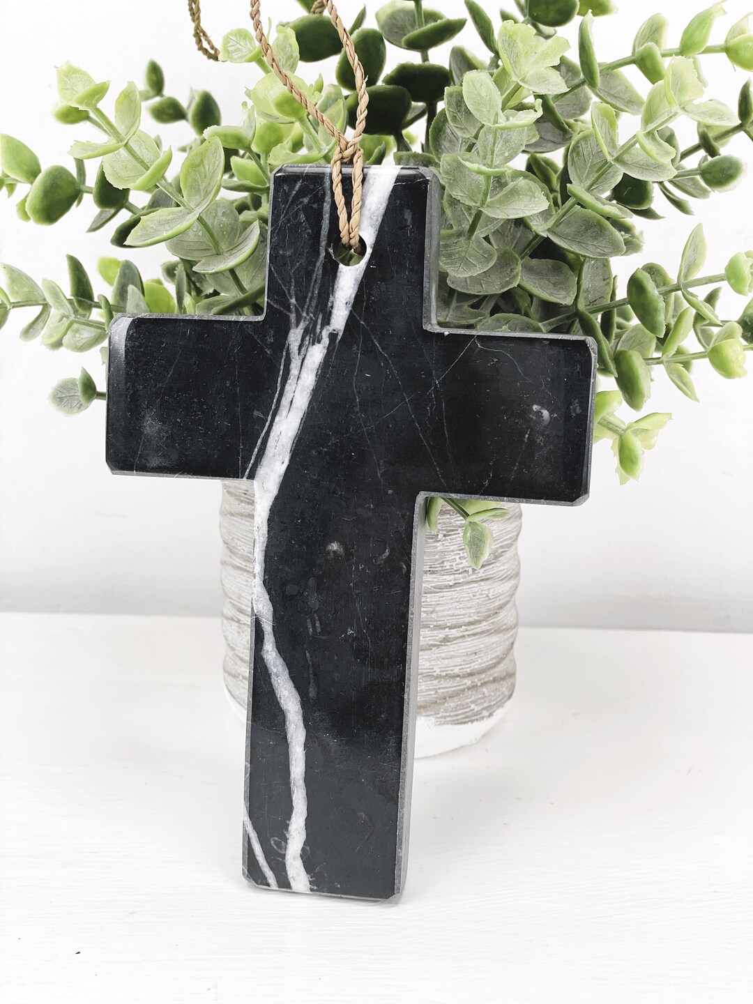 HANGING MARBLE CROSS, Ornamental Cross, Modern Wall Cross, Home Decor ...