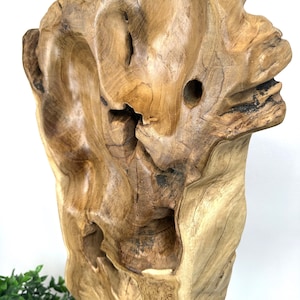 LIVE EDGE SCULPTURE, Teak Root Sculpture, Teak Wood Decoration, Teak ...