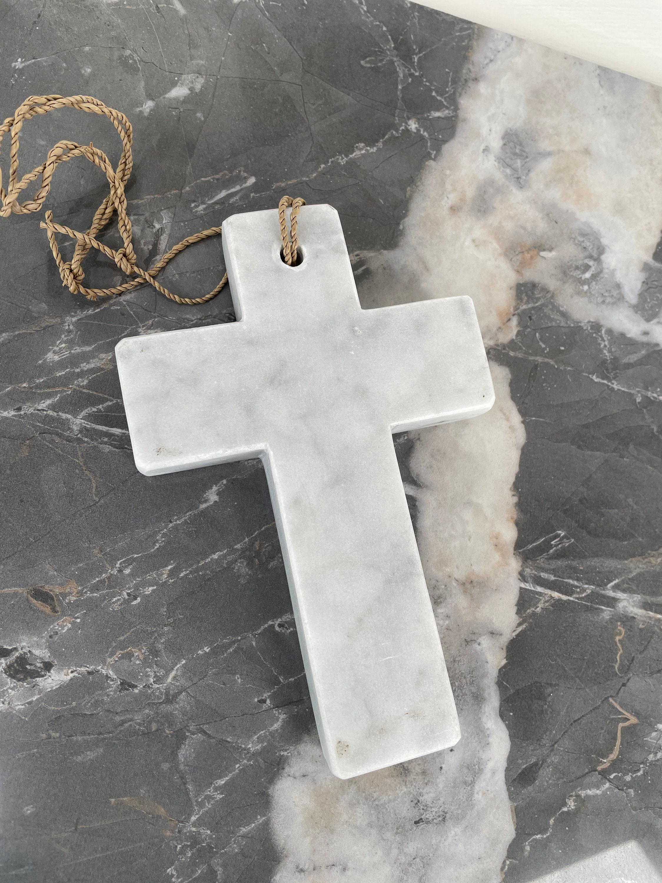 HANGING MARBLE CROSS, Ornamental Cross, Modern Wall Cross, Home Decor ...