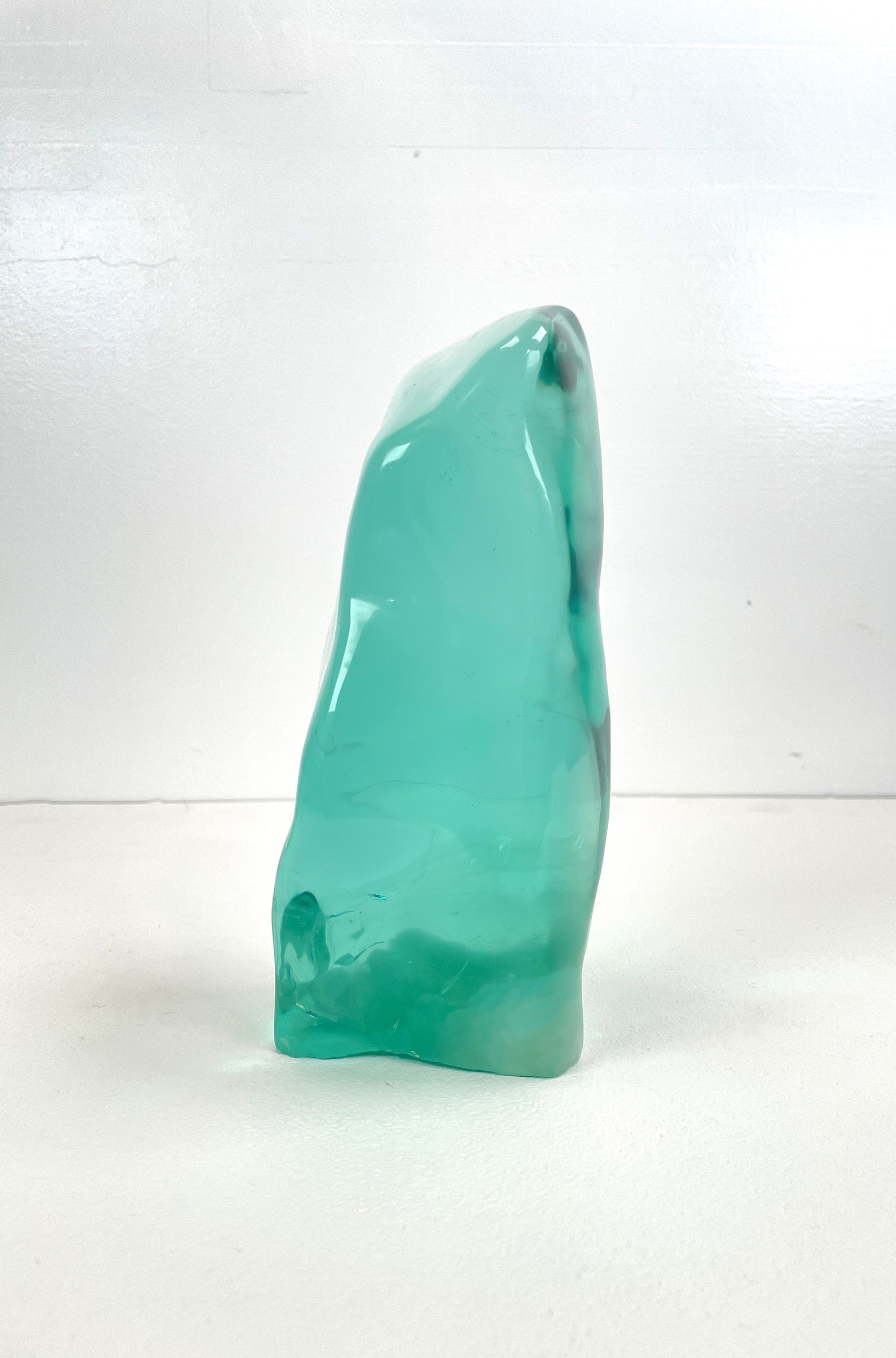 Slag Glass Block Molten Glass Art Glass Tower Sculpture Etsy