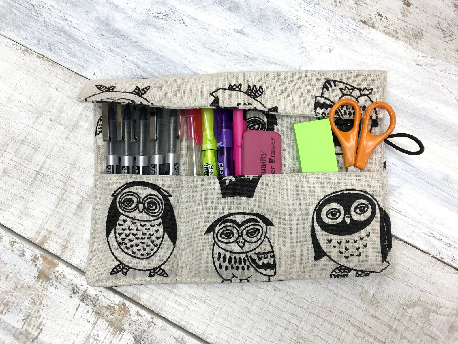 Personalized Pencil/Pen Roll Crayon Roll Pencil/ Pen Wrap | Etsy