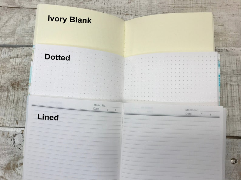 5x8 Inches Travelers Marbled Notebook Inserts Refill Journal - Etsy