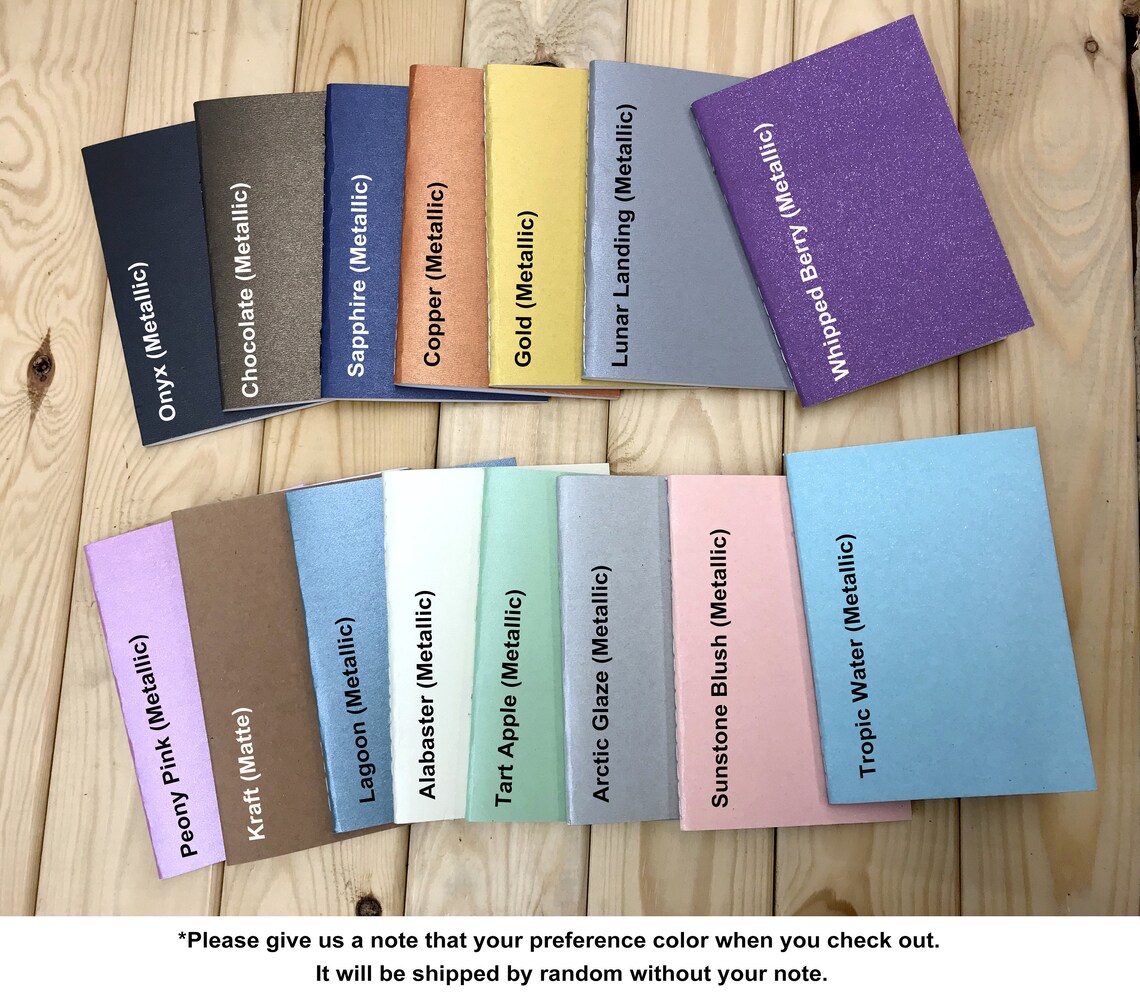 Pocket Sized Notebook, Variety Color Cover, 3.5''x5'' Handmade ...