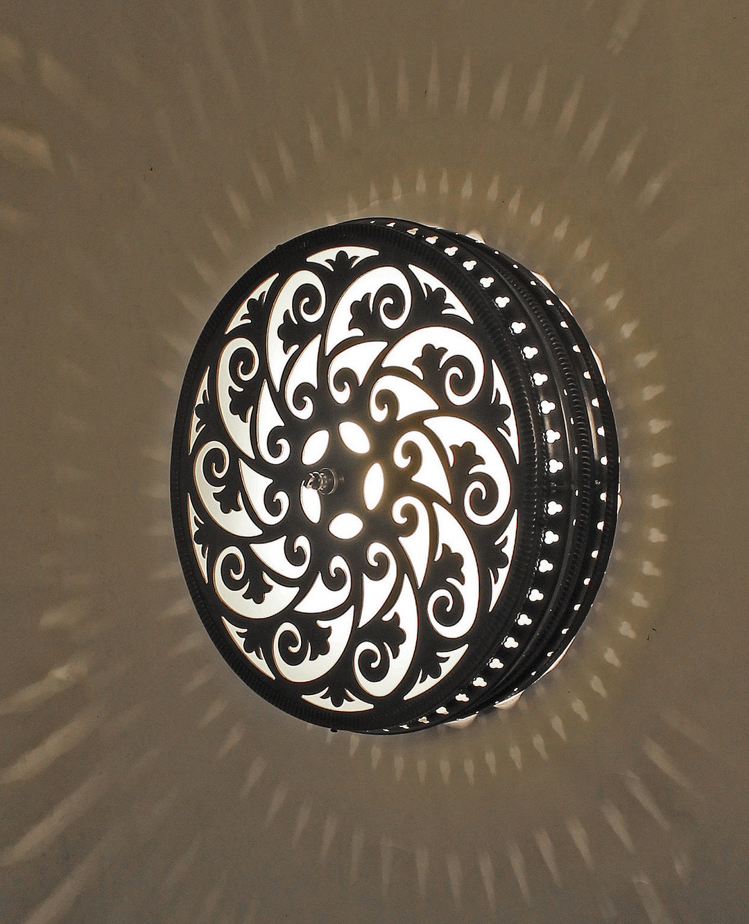Ottoman Flush Mount Sconce, Turkish Wall Lamp, Eclectic Wall Lamp ...