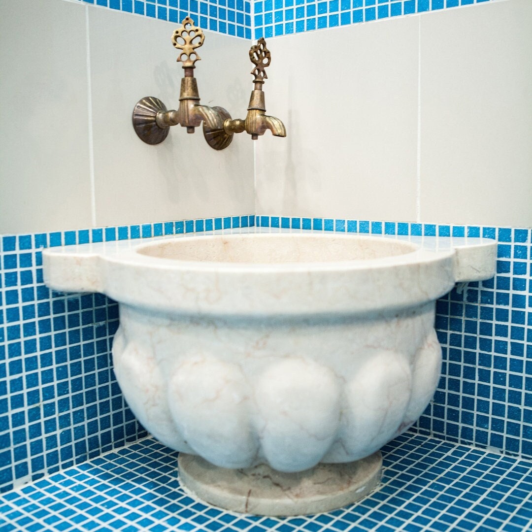 Large Hamam Sink, Hamam Basin, Turkish Hamam Sink, Hamam Kurna, Corner ...