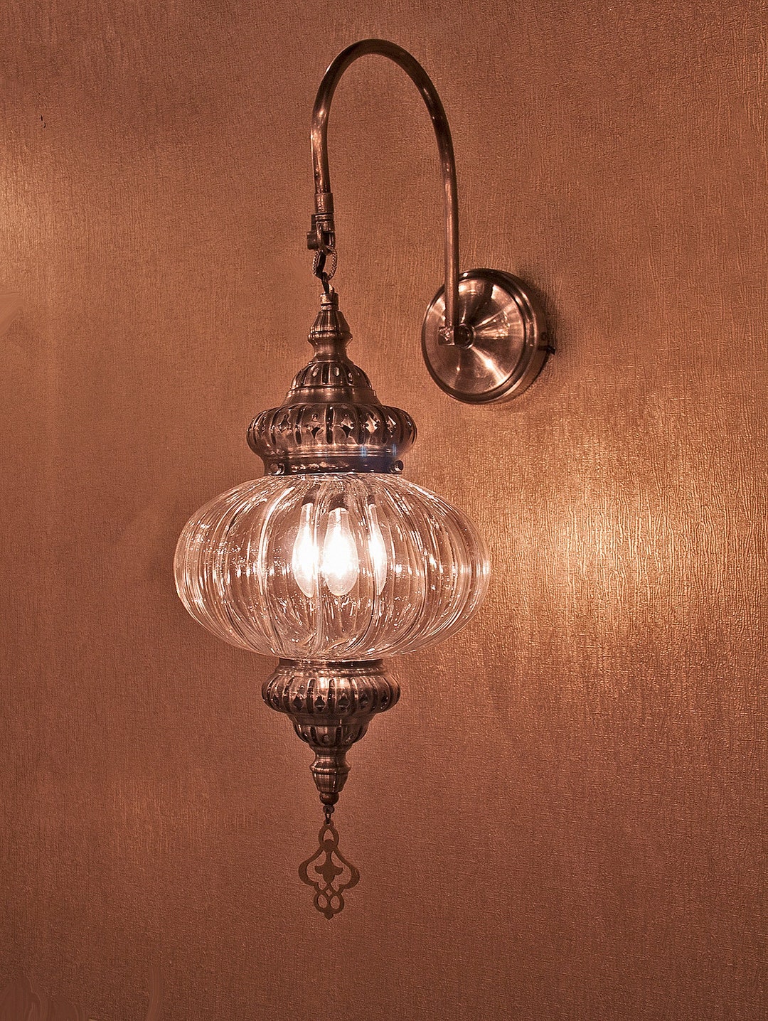 Ottoman Style Wall Lamp, Turkish Wall Lamp, Eclectic Wall Lamp ...
